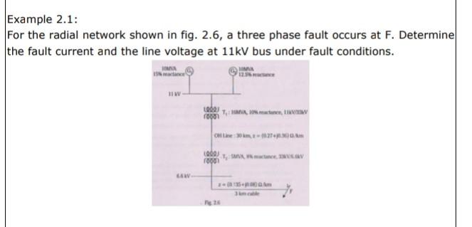 Solved Example 2.1: For the radial network shown in fig. | Chegg.com
