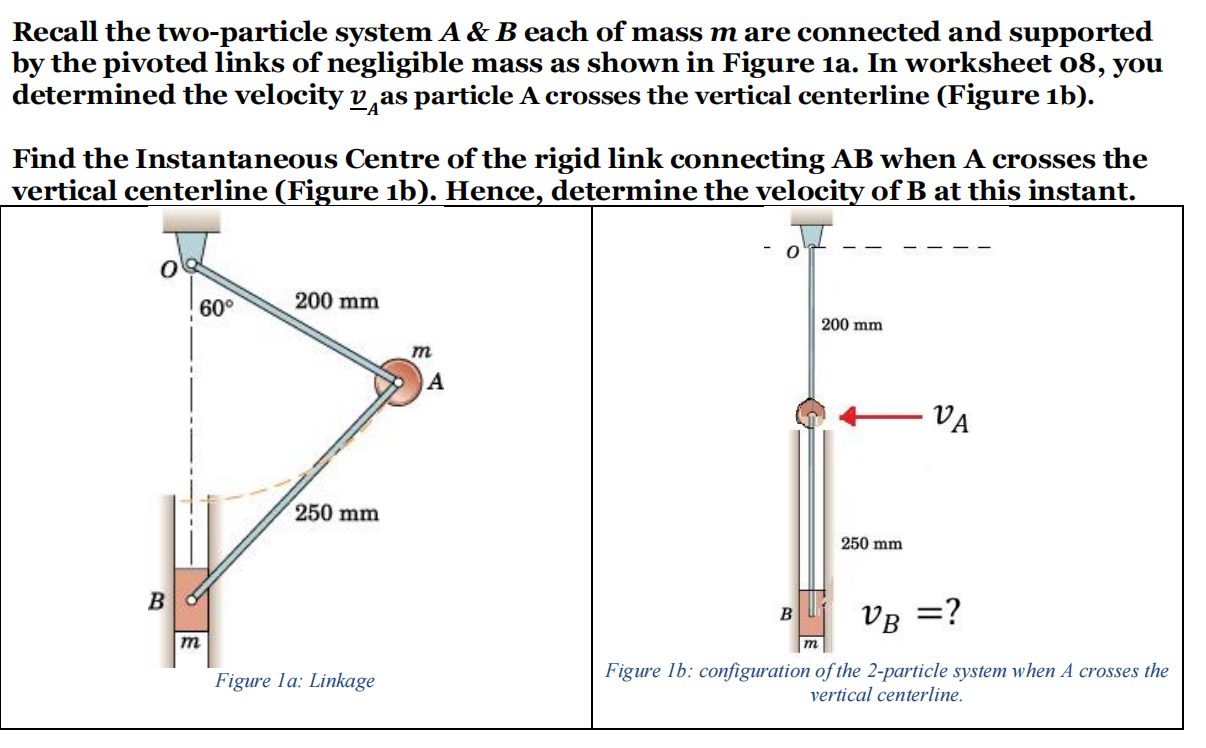 Solved Recall the two-particle system A&B ﻿each of mass m | Chegg.com