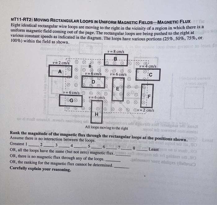 Solved MT11-RT2: MOVING RECTANGULAR LOOPS IN UNIFORM | Chegg.com