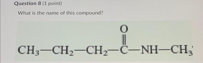 Solved What is the name of this compound? | Chegg.com