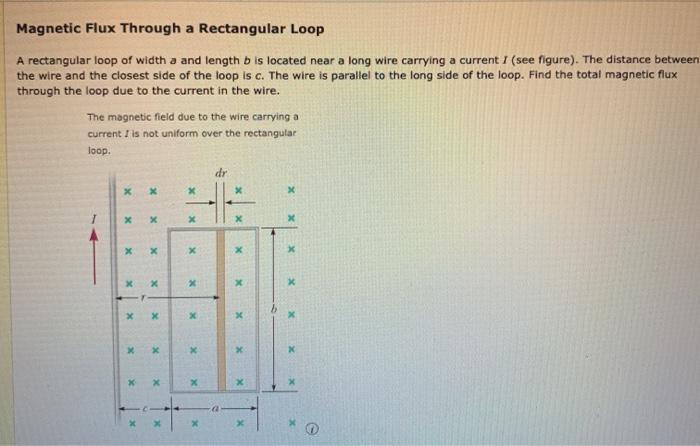 Solved Magnetic Flux Through a Rectangular Loop A | Chegg.com