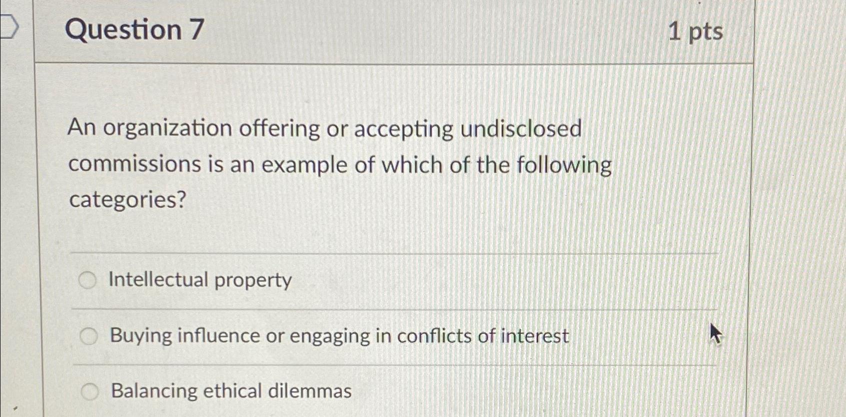 Solved Question 71ptsAn organization offering or accepting | Chegg.com