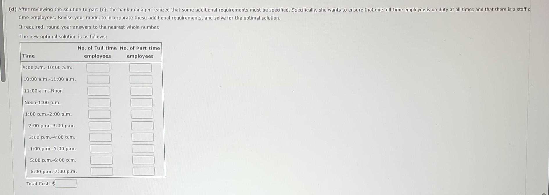 Solved (b) Solve the LP Relaxation of your model in part | Chegg.com