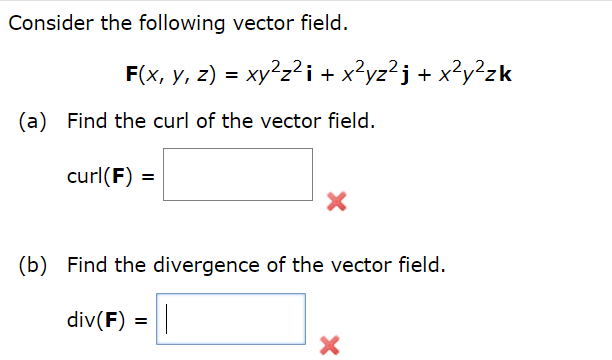 Solved Consider the following vector | Chegg.com