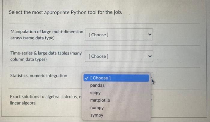 Solved Select from the following, any numeric values which | Chegg.com