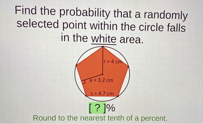 Solved Find the probability that a randomly selected point | Chegg.com