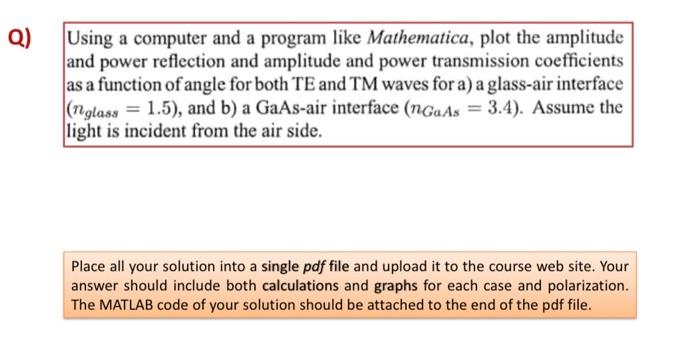 Solved Using a computer and a program like Mathematica, plot | Chegg.com