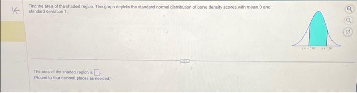 Solved Find the area of the shaded rogion. The graph deplets | Chegg.com