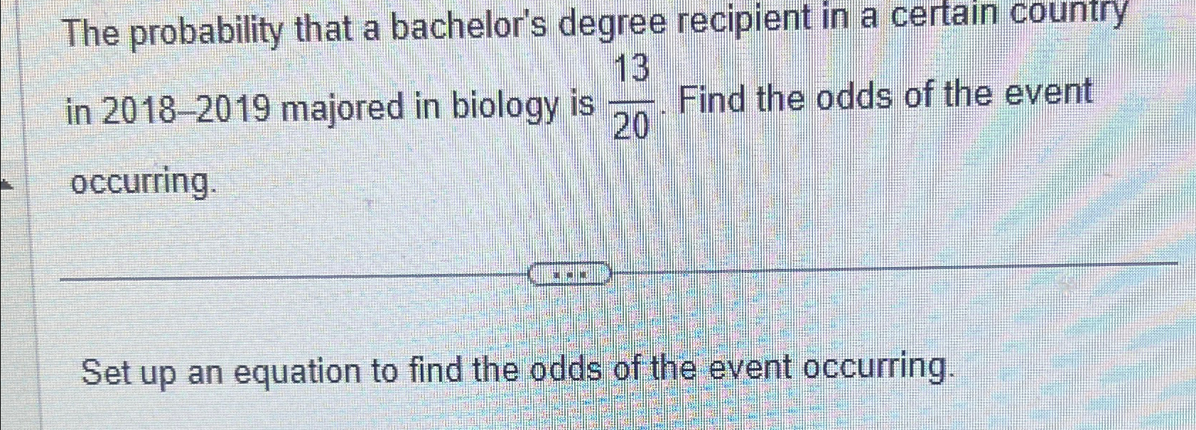 Solved The probability that a bachelor's degree recipient in | Chegg.com