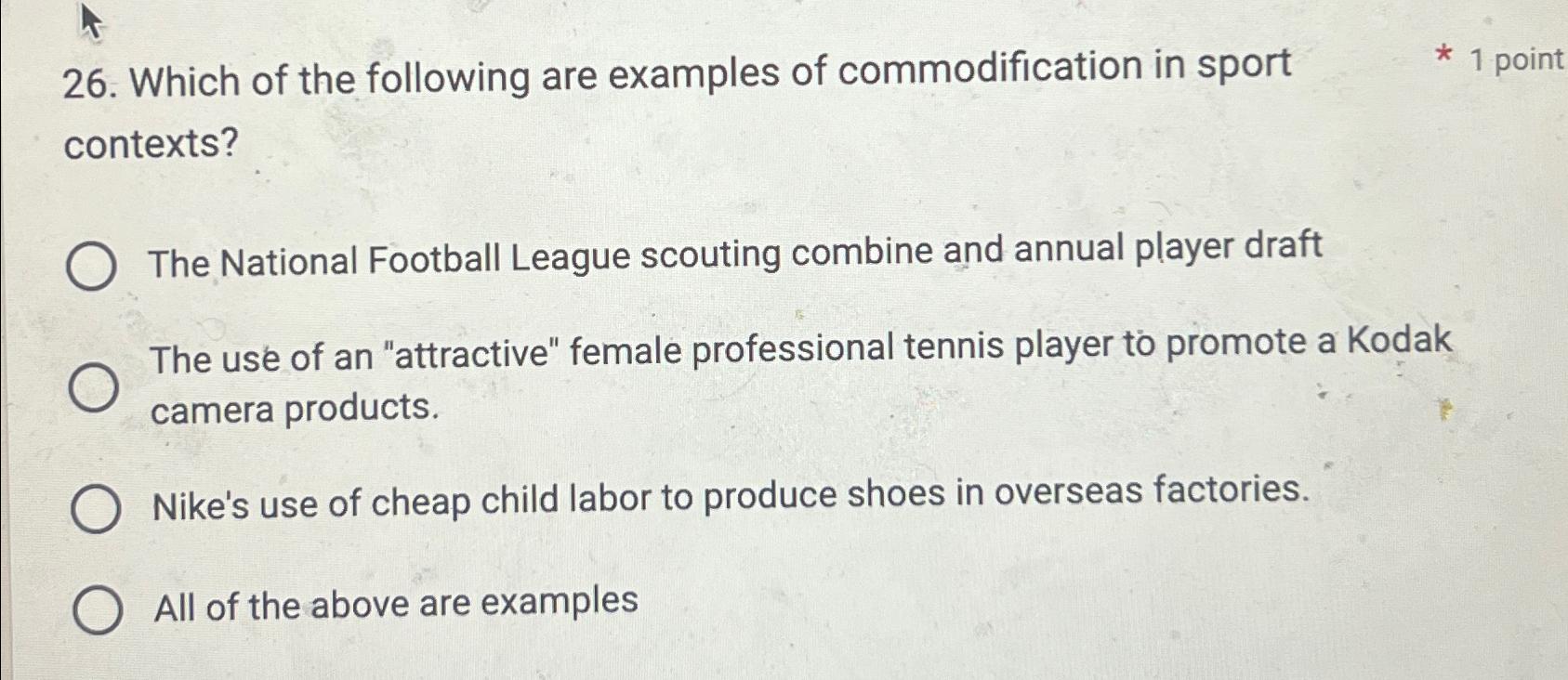 Solved Which of the following are examples of | Chegg.com