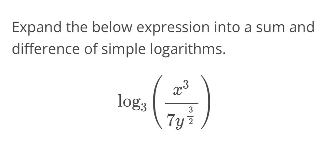 Solved Expand the below expression into a sum and difference | Chegg.com