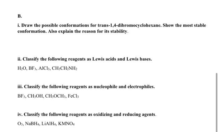 Solved B. Assign R and S configuration for the following | Chegg.com