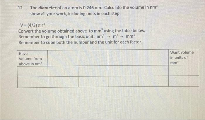 Solved Volume Calculations| Recall that the volume of a cube | Chegg.com