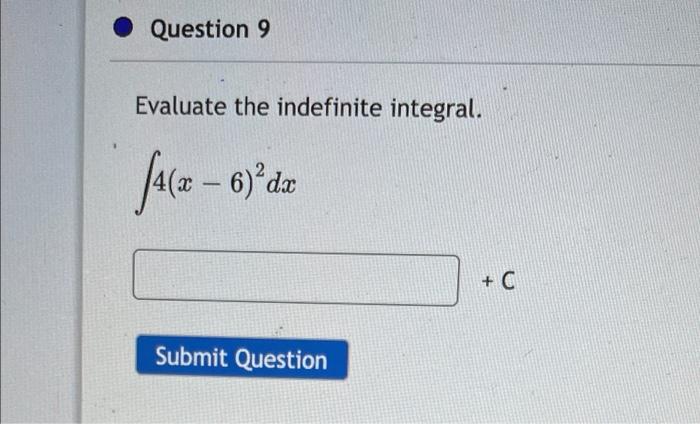 Solved Consider the indefinite integral x : +9 V23 dar: This | Chegg.com Solved Consider the indefinite integral x : +9 V23 dar: This | Chegg.com