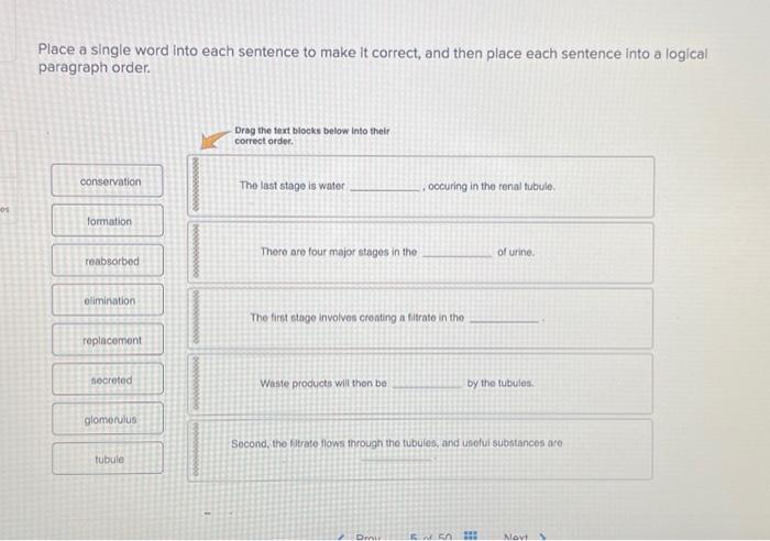 Solved Place a single word into each sentence to make it | Chegg.com