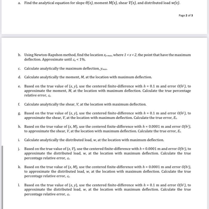 Solved Question 2 Figure 2.1 shows a uniform steel beam | Chegg.com