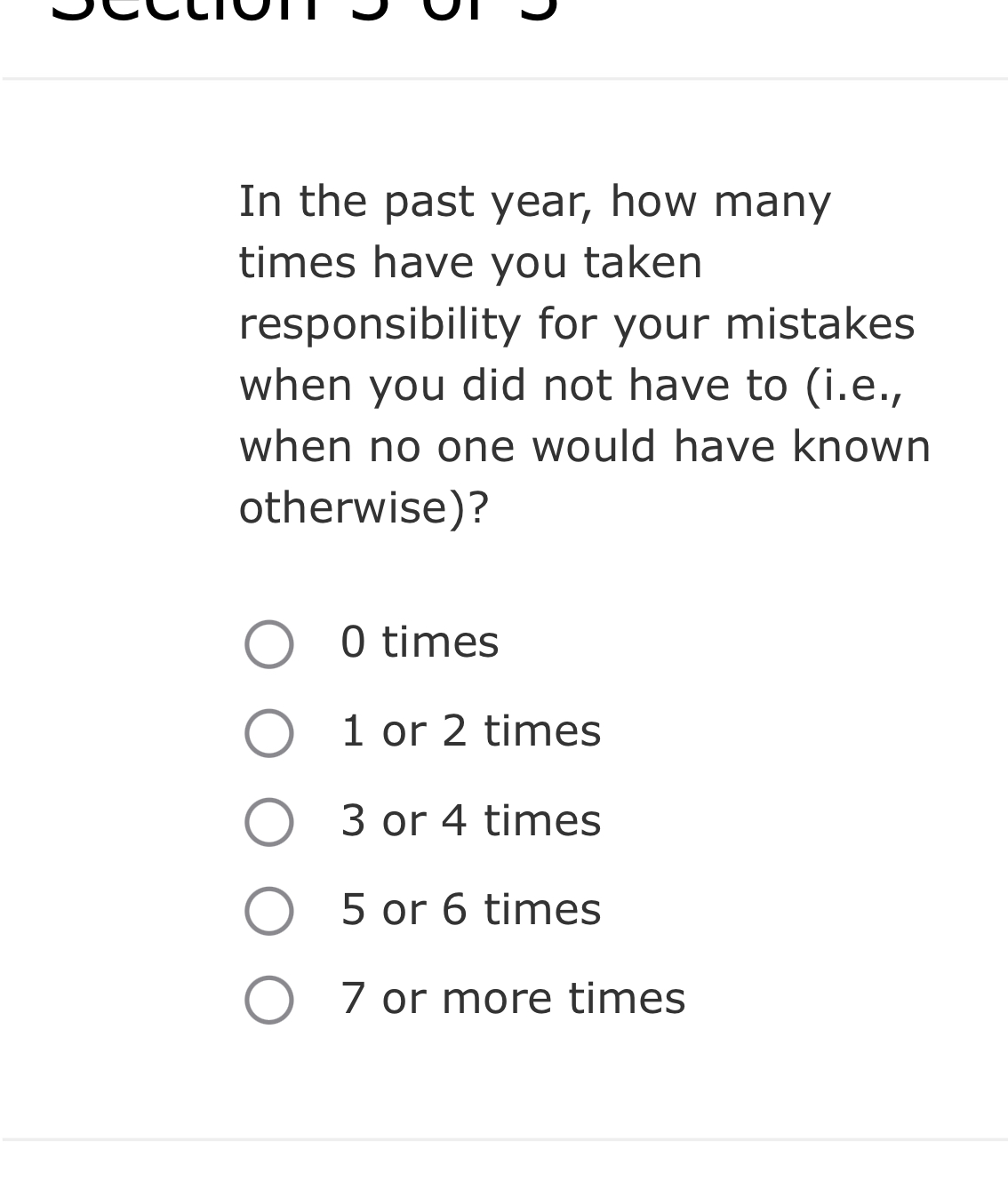 Solved In the past year, how many times have you taken | Chegg.com