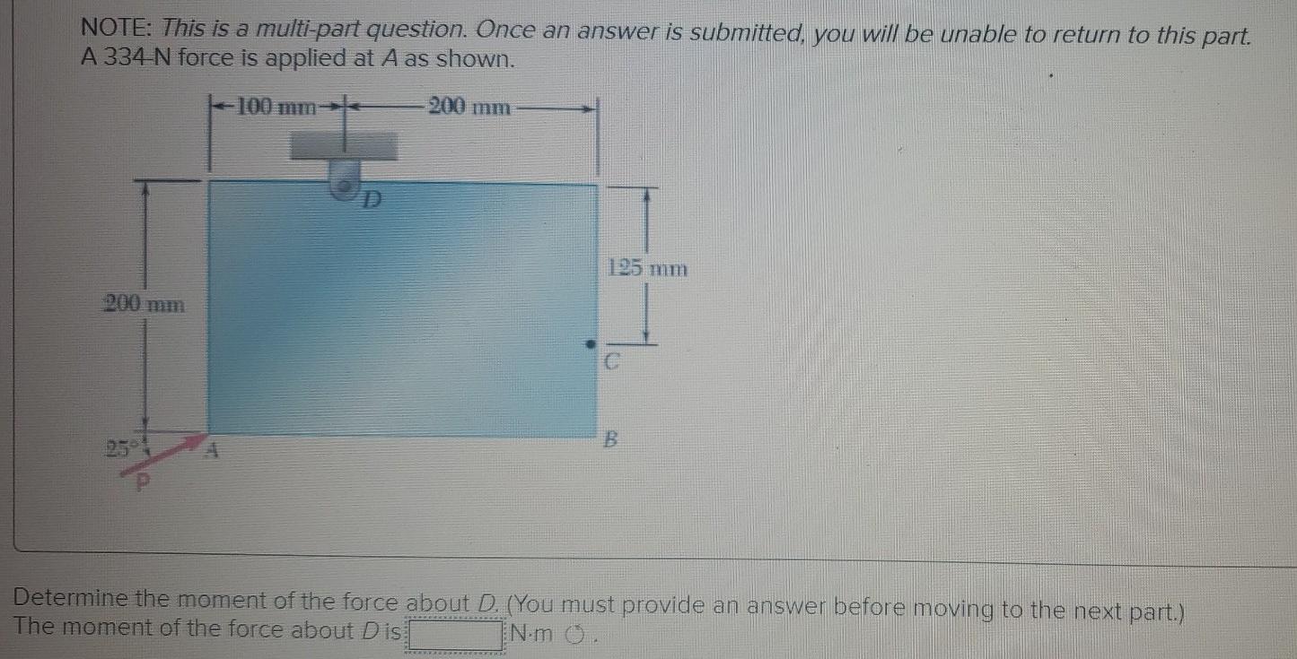 Solved NOTE: This is a multi-part question. Once an answer | Chegg.com