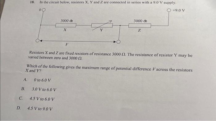 Solved Resistors X and Z are fixed resistors of resistance | Chegg.com