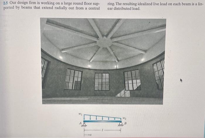 Solved 2.5 Our design firm is working on a large round floor | Chegg.com
