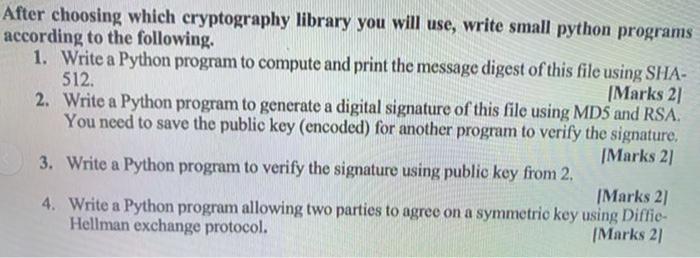 Solved After Choosing Which Cryptography Library You Will 