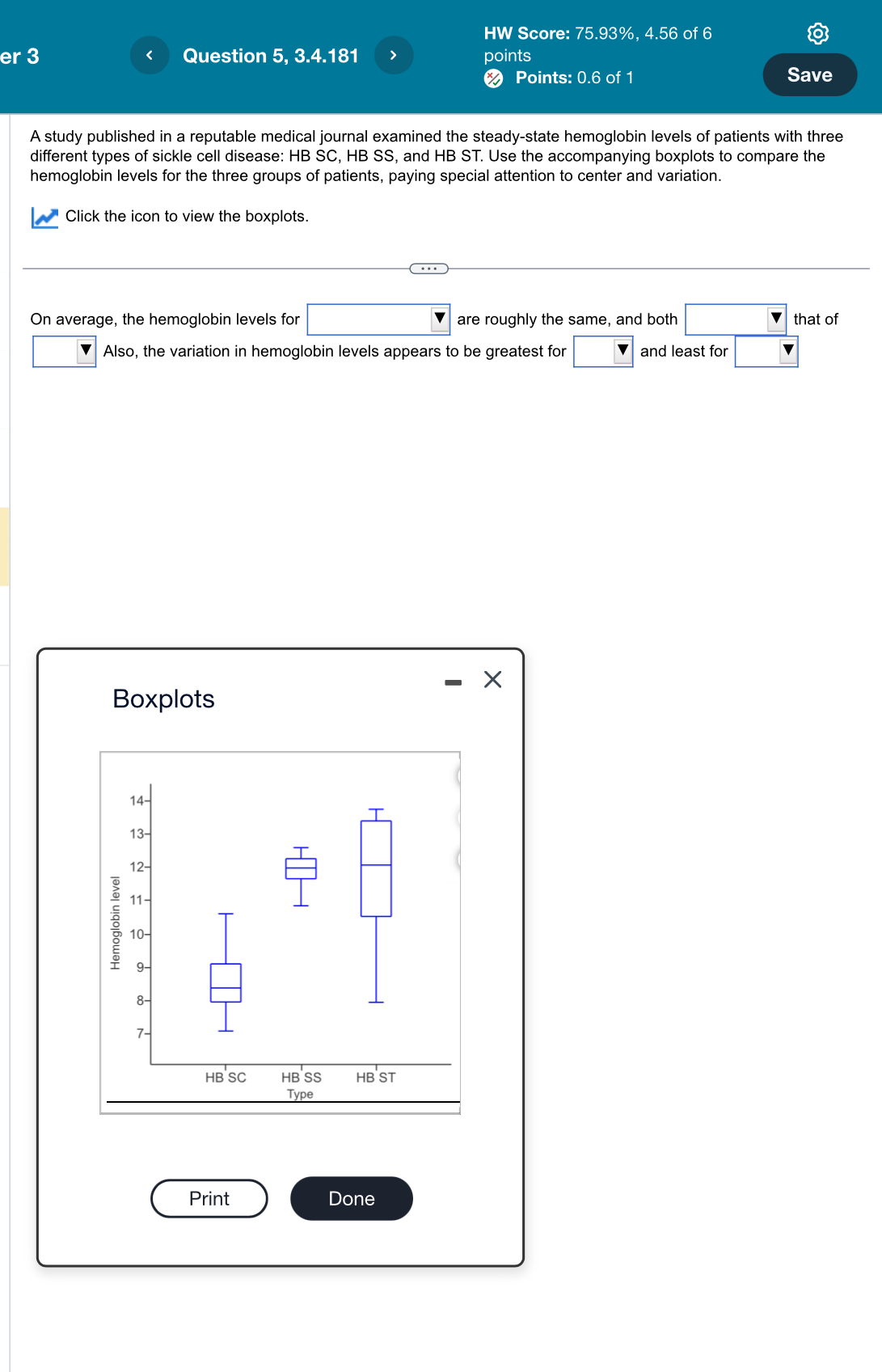 Solved Question content area topPart 1A study published in a | Chegg.com
