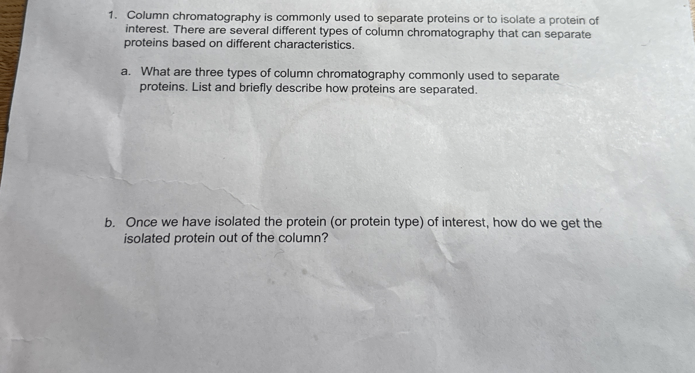 Solved Column chromatography is commonly used to separate | Chegg.com