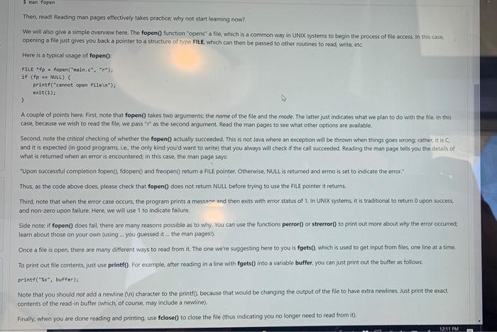 Solved In this project, you'll build a few different UNIX | Chegg.com