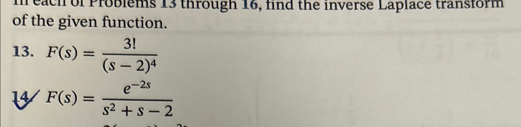 Find the inverse Laplace transform of the given | Chegg.com