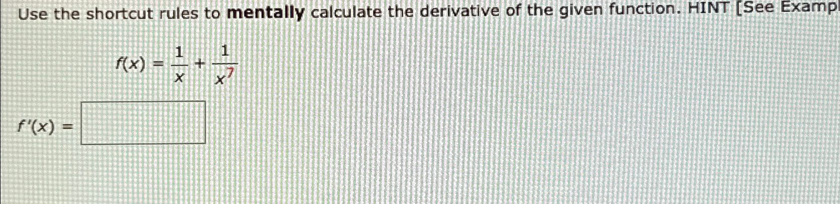 Solved Use the shortcut rules to mentally calculate the | Chegg.com