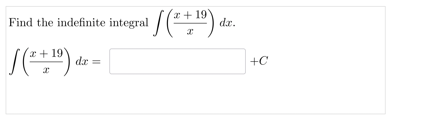 Solved Find the indefinite integral | Chegg.com