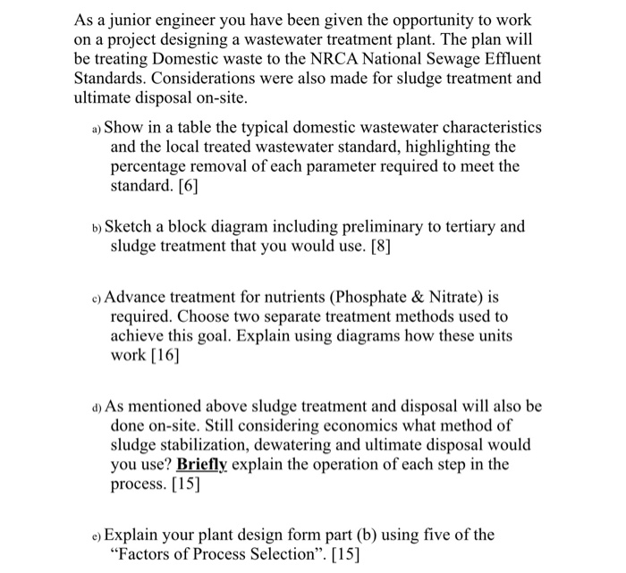 Solved As a junior engineer you have been given the | Chegg.com