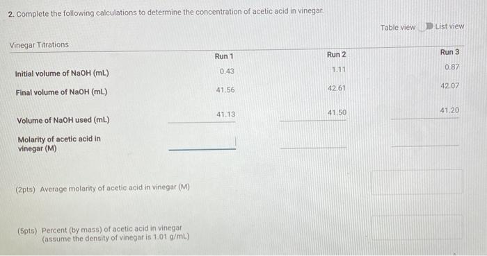 Solved Given the information below, calculate the Molarity | Chegg.com