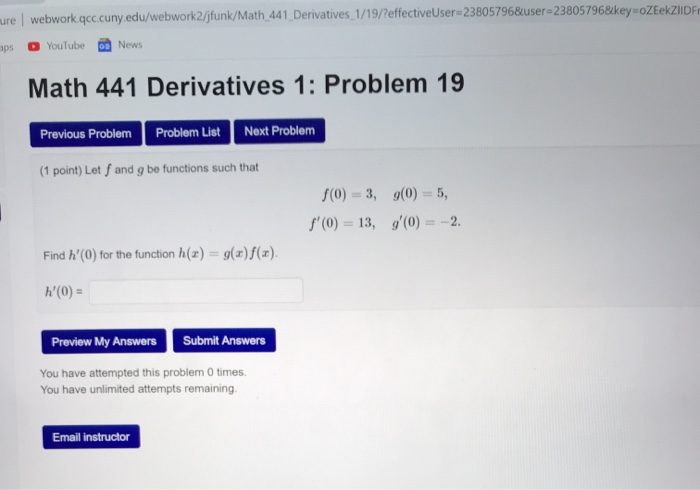 Solved mure webwork.qcc.cuny.edu/webwork2/funk/Math_441 | Chegg.com