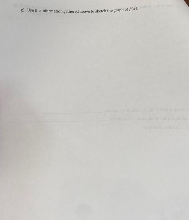 Solved 1. Consider the function f(x)=x2x−1 a) Identify the | Chegg.com