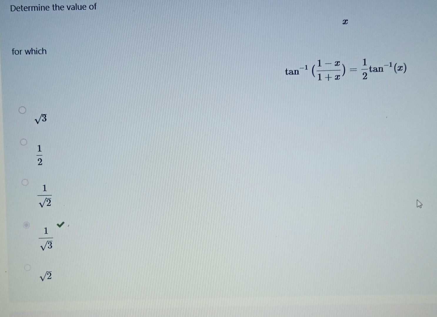 Solved Determine the value ofxfor | Chegg.com