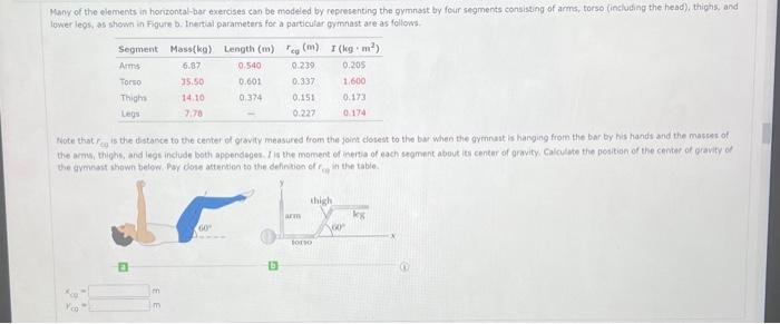 Solved Maoy of the elements in horizontal-bar exercises can | Chegg.com