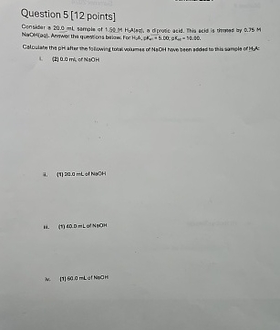 Solved Question 5 [12 ﻿points] ﻿NaCeH(OGT. ﻿Answer the quesi | Chegg.com