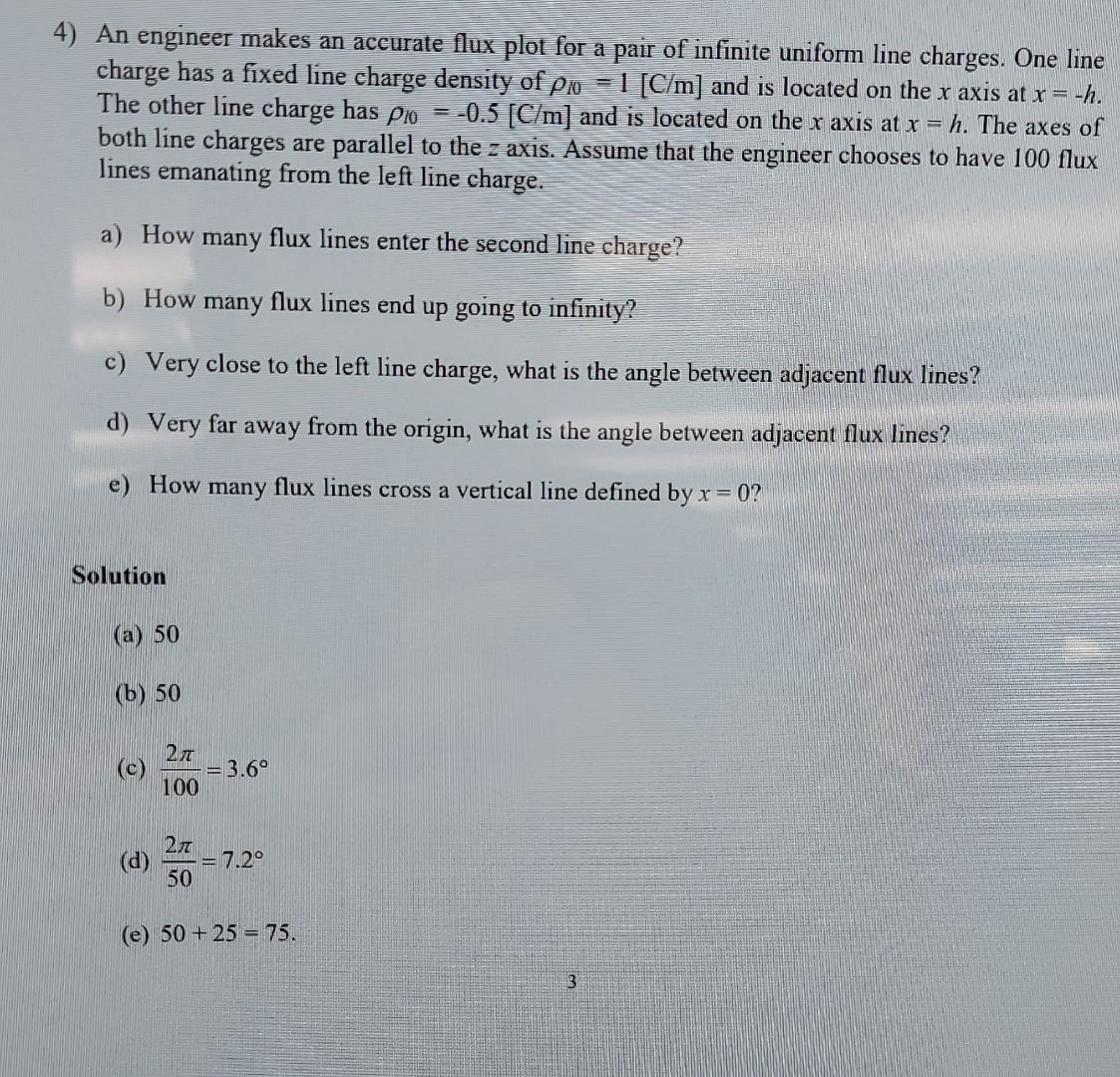 Solved 4) An engineer makes an accurate flux plot for a pair | Chegg.com