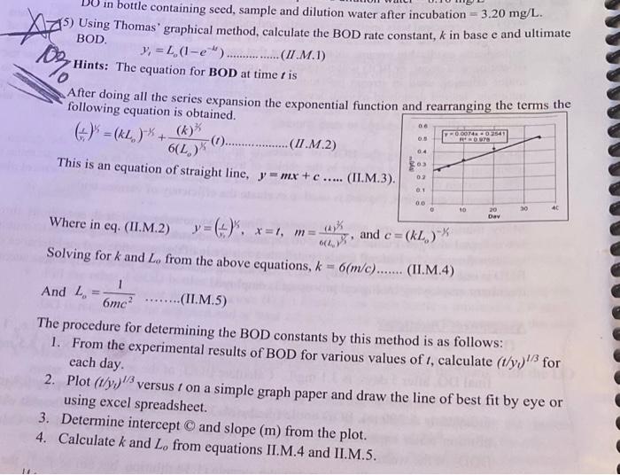 Solved in bottle containing seed, sample and dilution water | Chegg.com