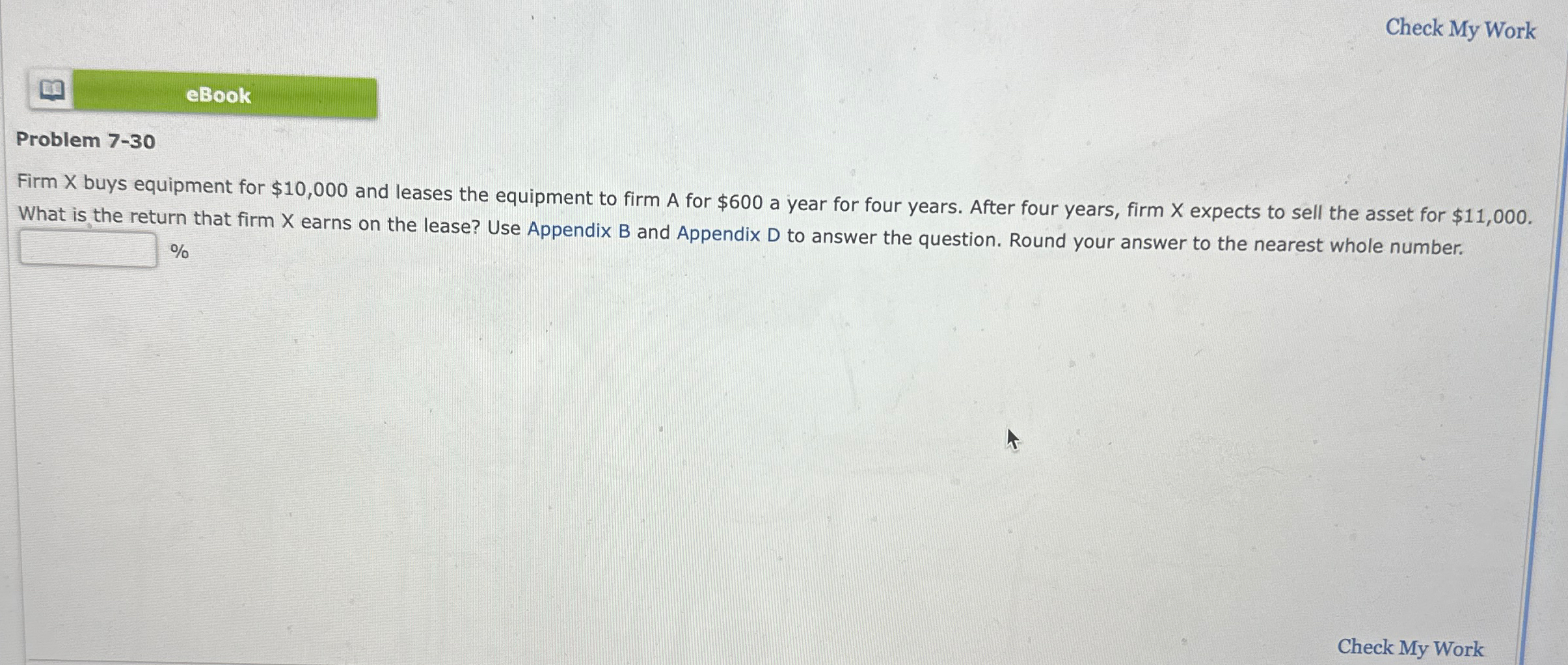 Solved Check My WorkProblem 7-30Firm x ﻿buys equipment for | Chegg.com