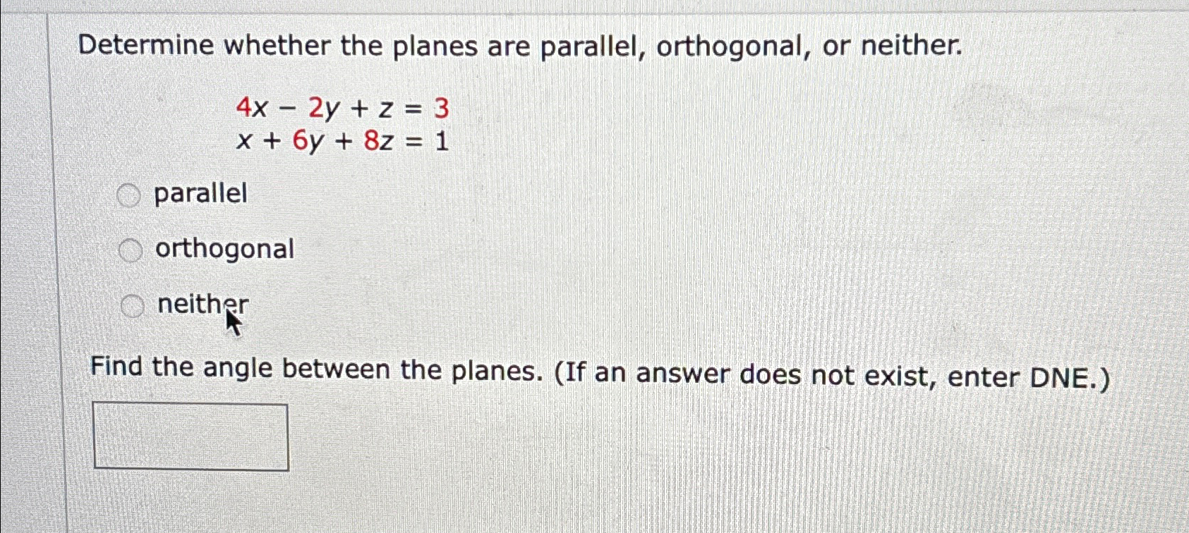 Solved Determine whether the planes are parallel, | Chegg.com