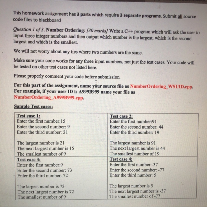 Solved This homework assignment has 3 parts which require 3 | Chegg.com