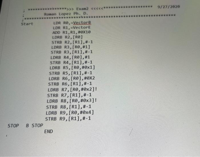Solved Run step by step the next assembly program until the | Chegg.com