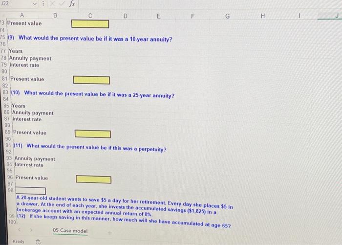 Solved (9) What would the present value be if it was a | Chegg.com