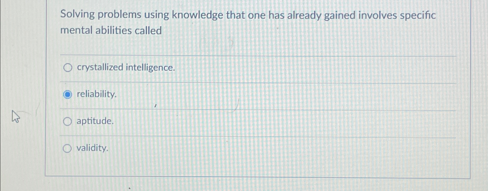 Solved Solving problems using knowledge that one has already | Chegg.com