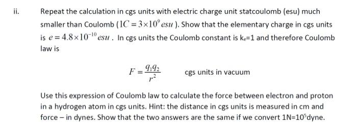 Solved Coulomb Law. Calculate the force of electrostatic | Chegg.com