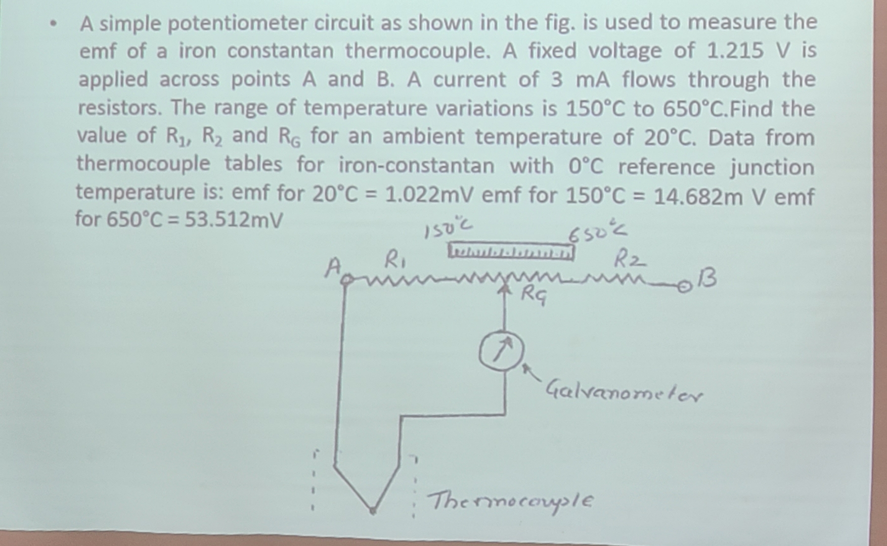Solved A simple potentiometer circuit as shown in the fig. | Chegg.com