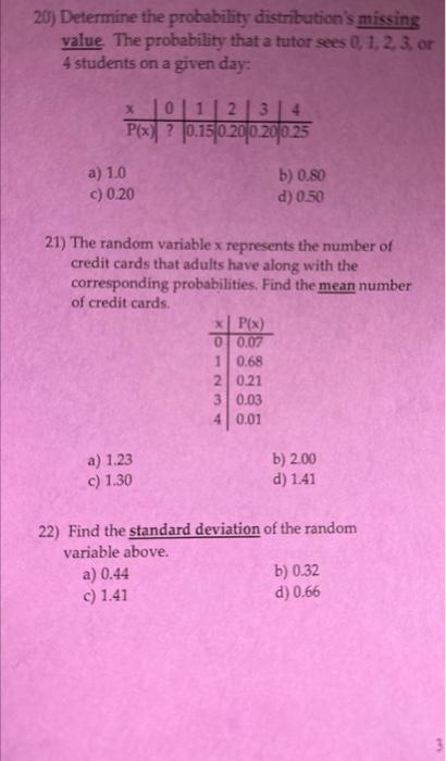 Solved 18) State whether the variable is discrete or | Chegg.com