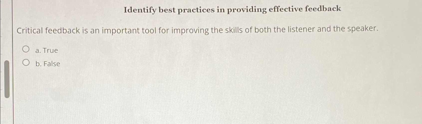 Solved Identify best practices in providing effective | Chegg.com